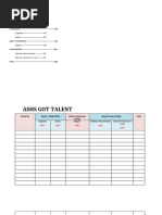 Dance Competition Score Sheet PDF | PDF