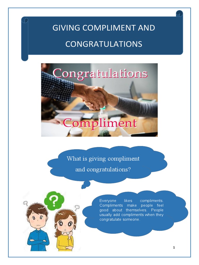Giving Compliments and Congratulations Effectively | PDF | Noun | Adjective