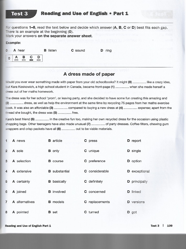 FCE Trainer FS.3a PDF | PDF