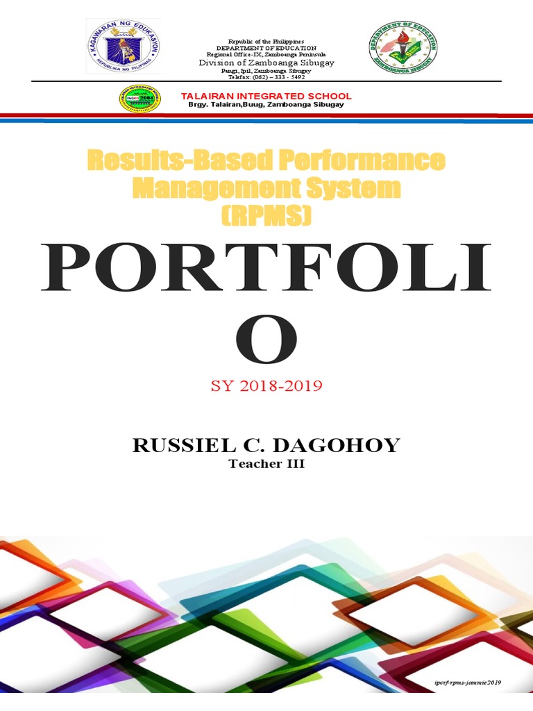 Complete - RPMS - Kra's&objectives - Cover - Jammie | PDF | Lesson Plan ...
