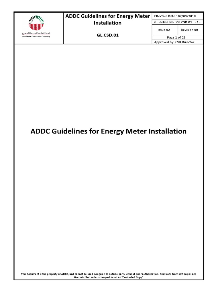Energy Meter Installation Guidelines PDF | PDF | Transformer ...