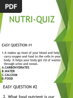 Nutrition Month Quiz | PDF | Foods | Vitamin
