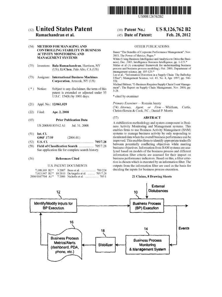 United States Patent (10) Patent No.: US 8,126,762 B2 | PDF | Filter ...