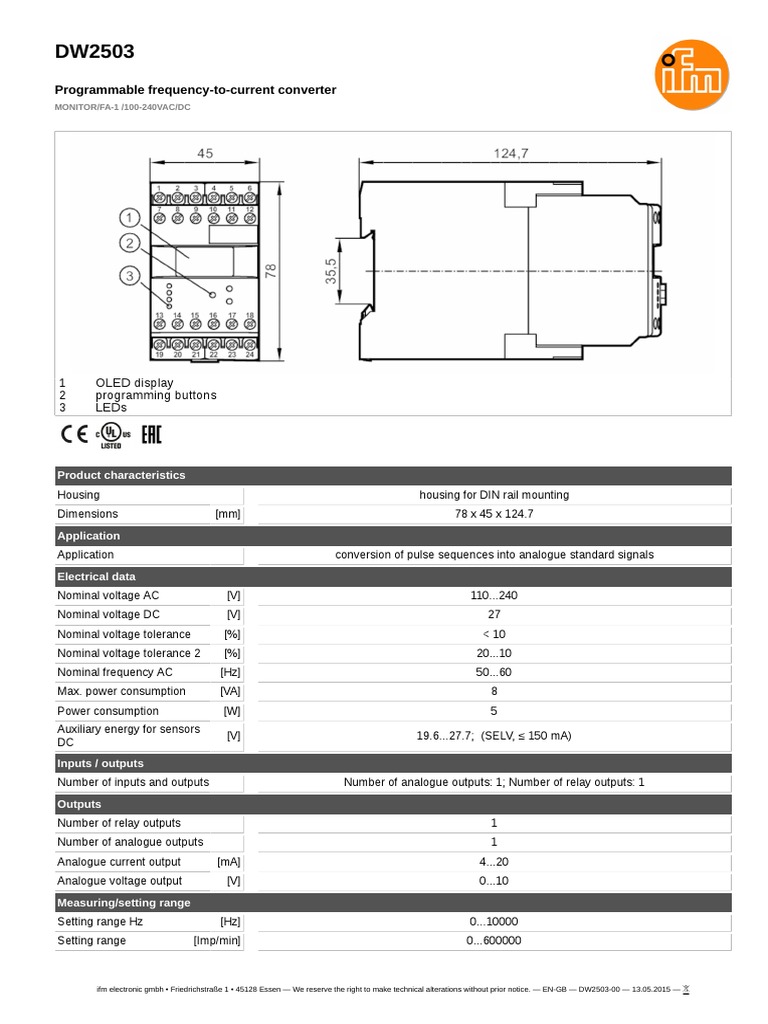 Programmable Frequency-To-Current Converter: 1 OLED Display 2 ...
