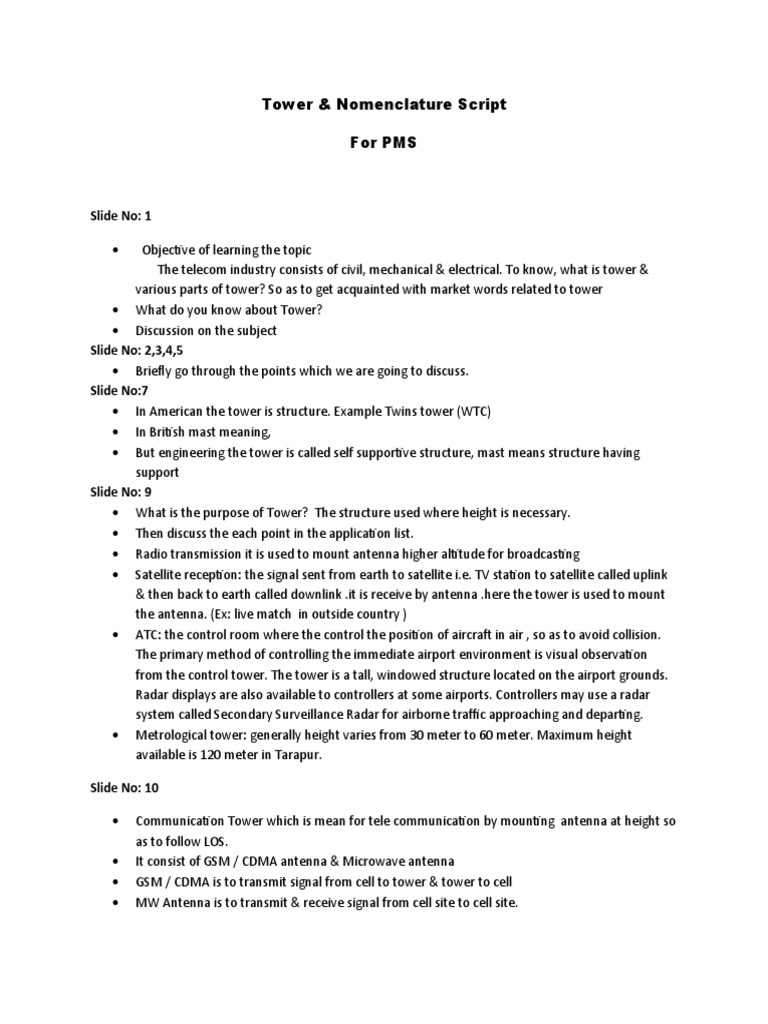 Tower Script For PMO 080729 | PDF | Air Traffic Control | Nut (Hardware)