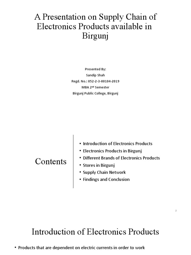 Supply Chain of Electronics Products | PDF | Xiaomi | Mobile Computers