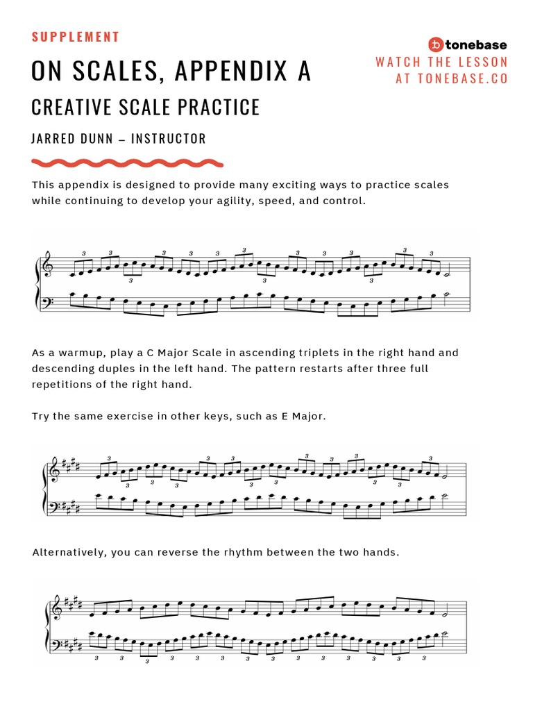 5 - Creative Scale Practice | PDF | Scale (Music) | Musical Forms