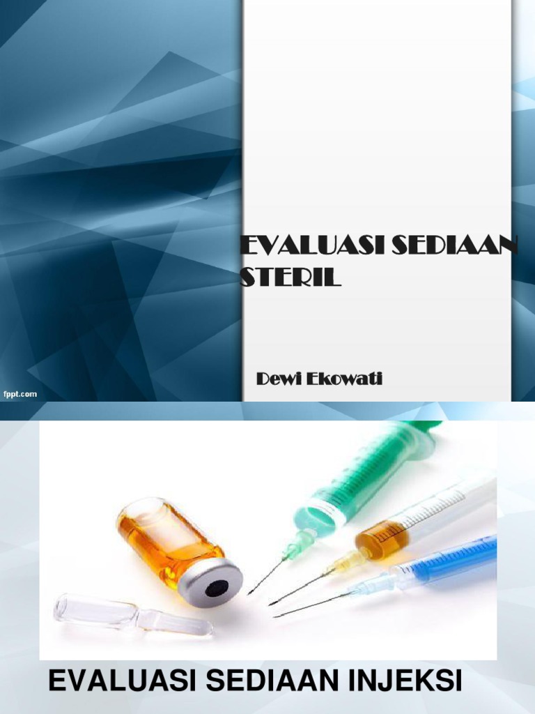 FTSS Evaluasi Sediaan Steril | PDF