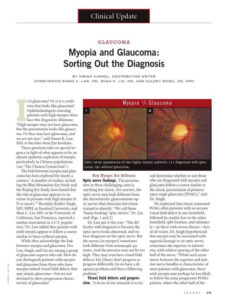 November 2013 Clinical Update Glaucoma | PDF | Glaucoma | Diseases Of The Eye And Adnexa