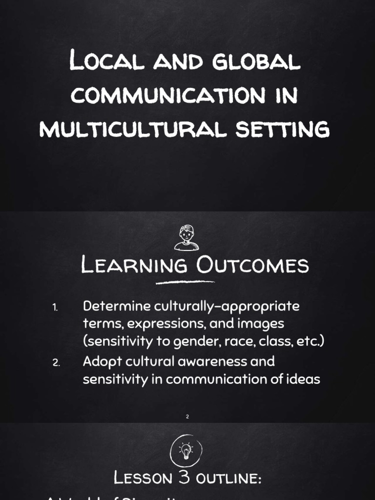 Local and Global Communication in Multicultural Setting | PDF ...