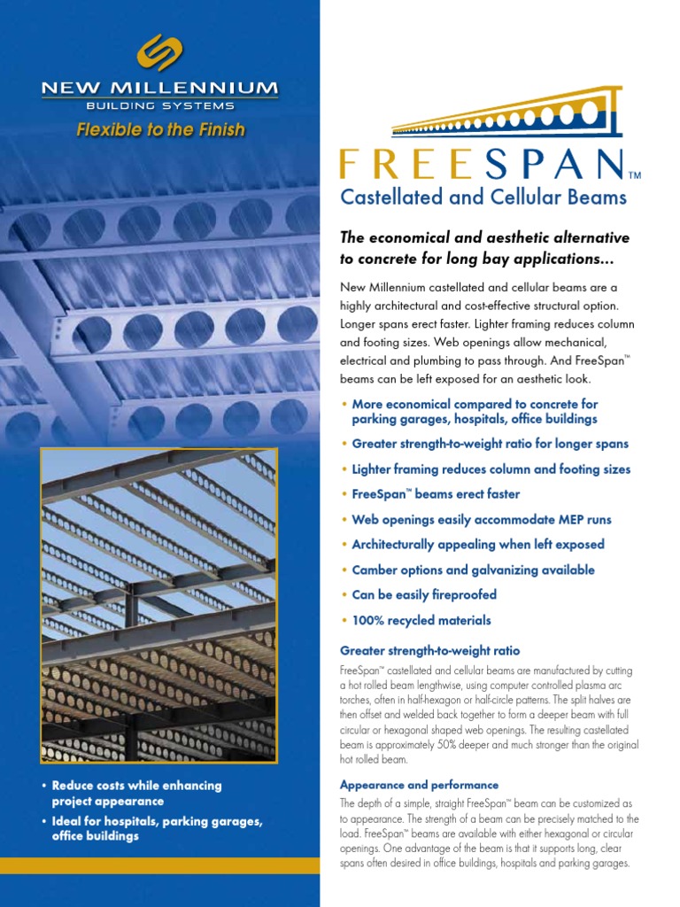 Castellated Beams PDF | PDF | Beam (Structure) | Civil Engineering