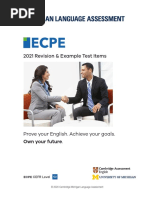ECCE-Speaking Sample Test Commentary | PDF | Test (Assessment) | Books