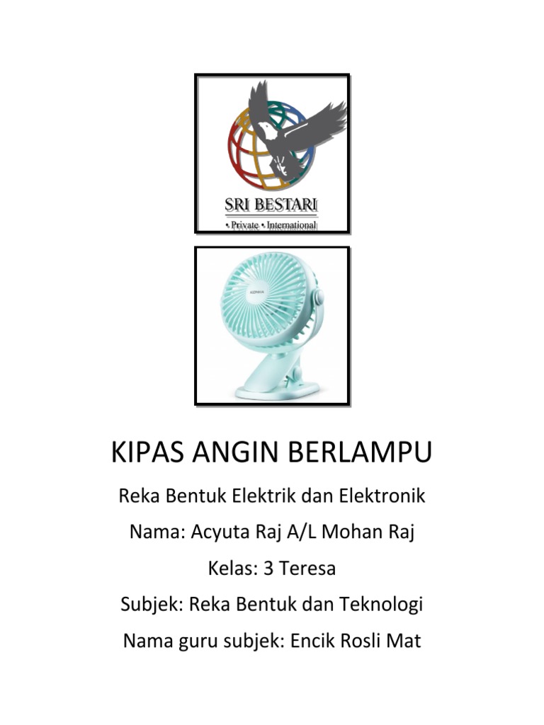 Kipas Angin Berlampu | PDF