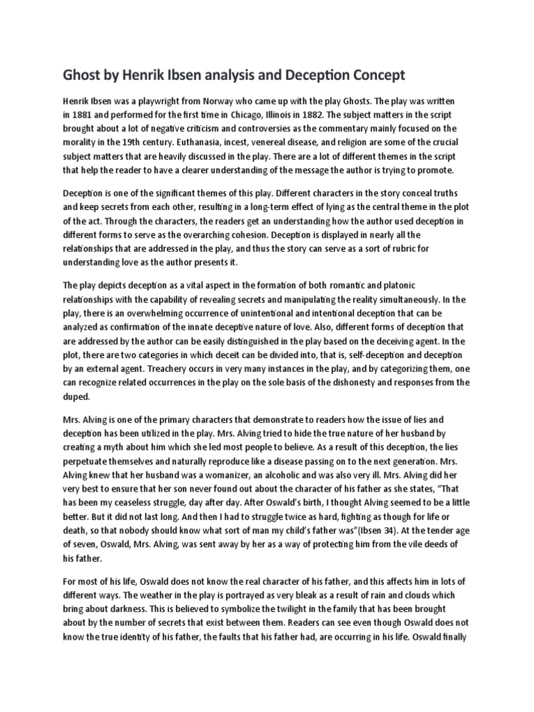 Analysis And Deception Concept Pdf Deception Psychological Concepts