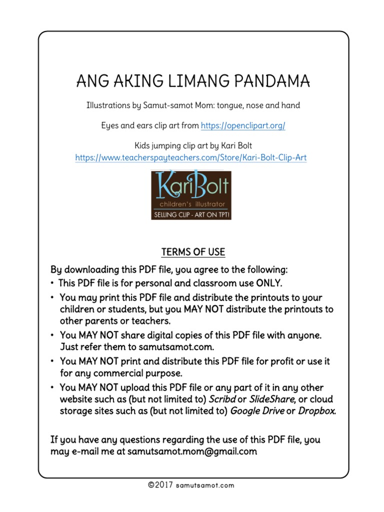 Ang Aking Limang Pandama PDF | PDF