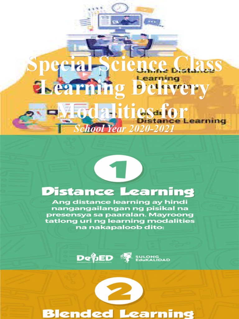 Special Science Class Learning Delivery Modalities For | PDF ...