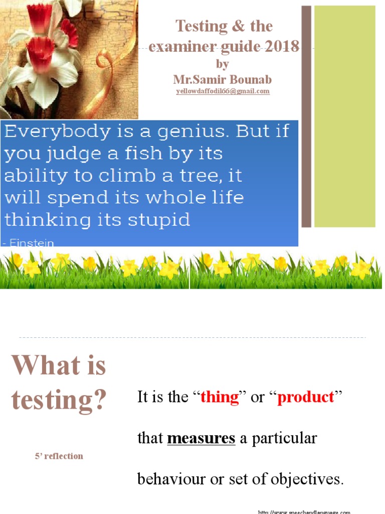 TESTING & Bem Guide 2018 | PDF | Multiple Choice | Test (Assessment)