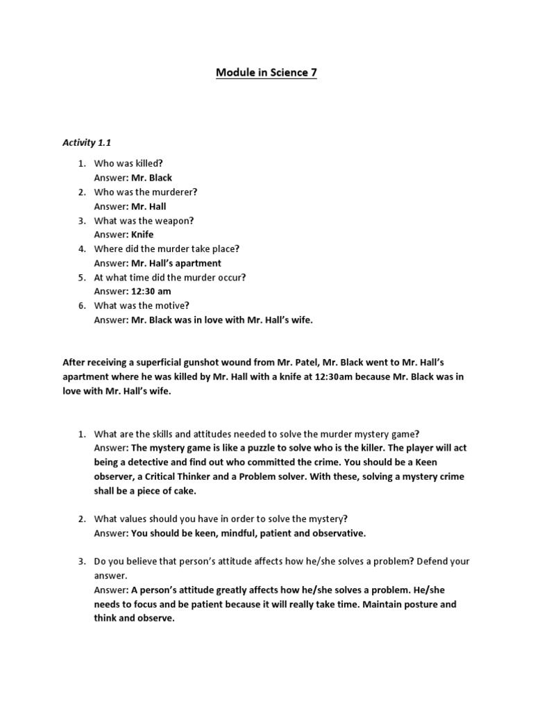 Module in Science 7 | PDF | Curiosity | Scientist