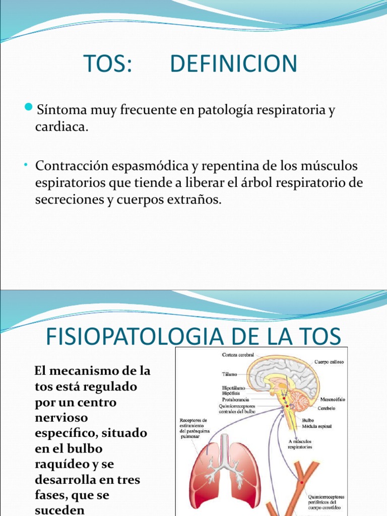 Fisiopatología y Tipos de Tos | PDF | Tos | Enfermedades respiratorias