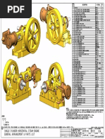 Single Cylinder Horizontal Steam Engine With Slide Valve General ...