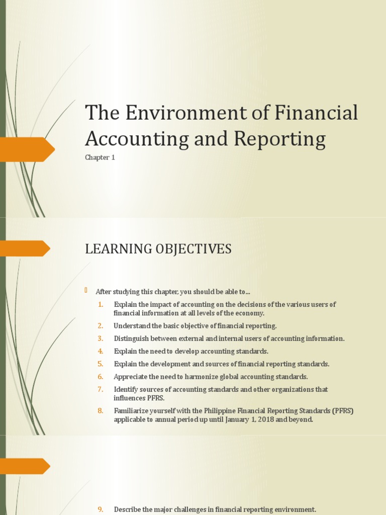 The Environment of Financial Accounting and Reporting | PDF ...