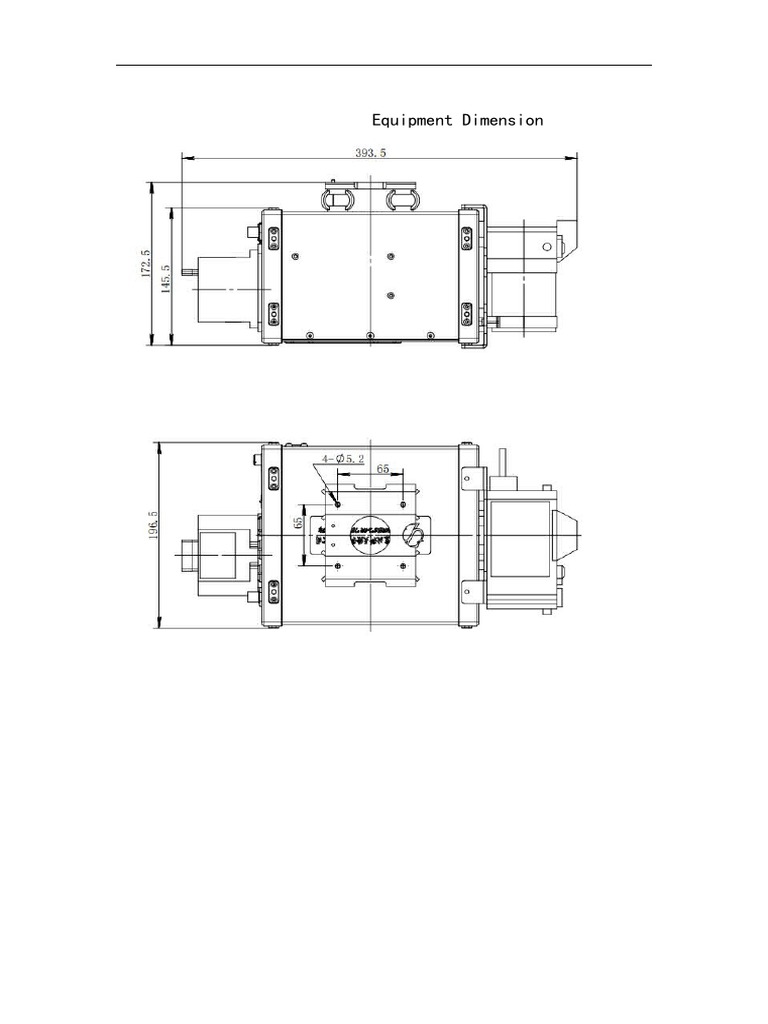 Equipment Dimension Specifications Guide | PDF