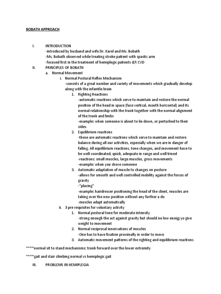 Bobath Yt Lecture | PDF | Anatomical Terms Of Motion | Dance Science