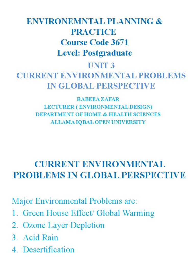 Unit 3-Lecture 3 - 12-08-17 | PDF | Smog | Greenhouse Effect