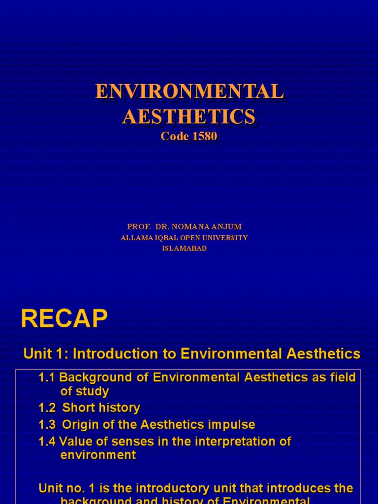3-3674 ENVIRONMENTAL Aesthetics Tutorial Three | PDF | Aesthetics ...