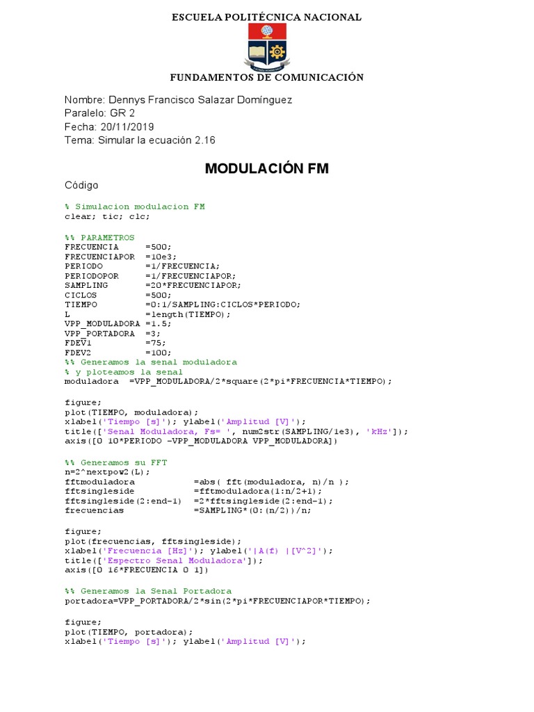 Modulacion FM | PDF