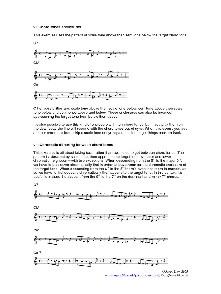 Bebop Exercises 4 PDF | PDF | Art | Poetry