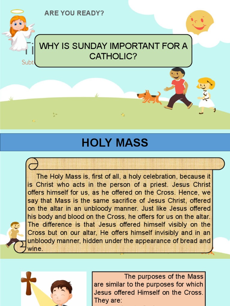 Why Is Sunday Important For A Catholic?: Title Layout | PDF | Mass ...