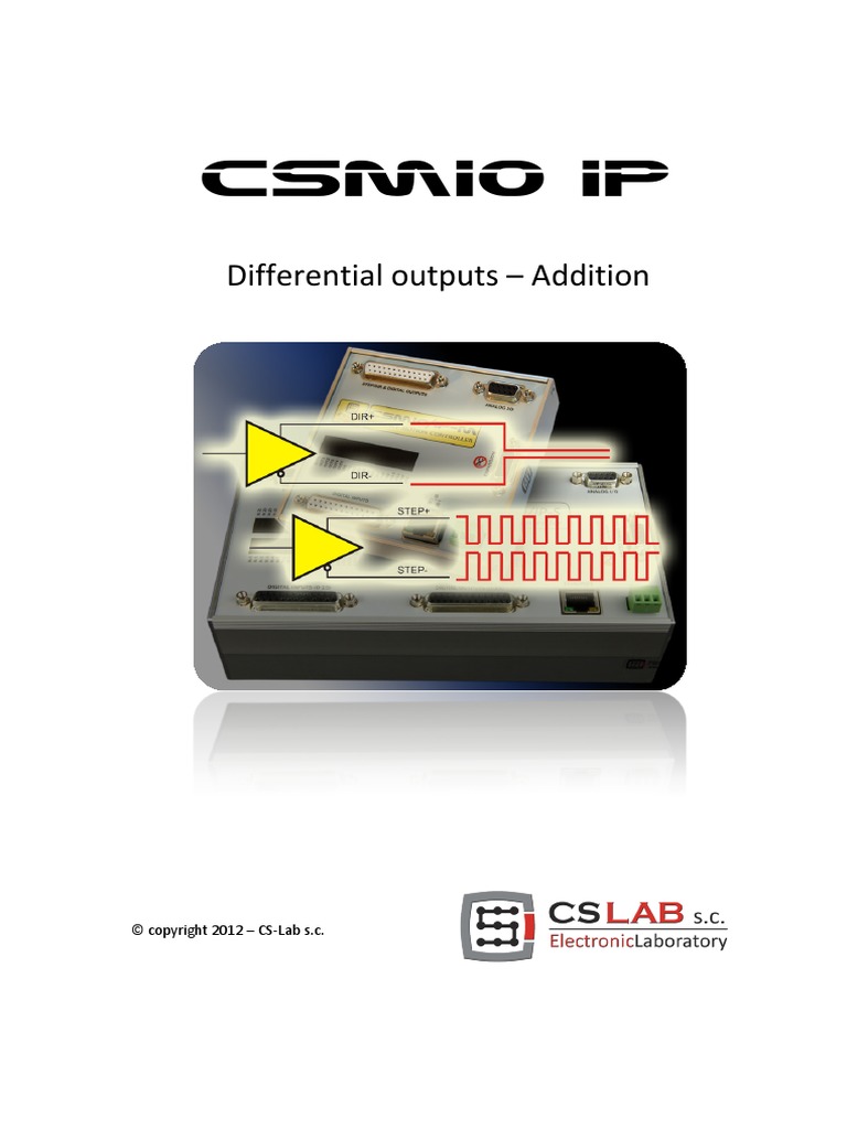 CSMIO - IP Differential Outputs - EN - Rev2 | PDF | Electromagnetic Interference | Input/Output