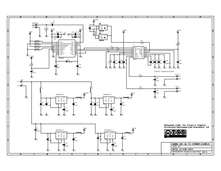 Subbu DAC SE V3 Schematics | PDF