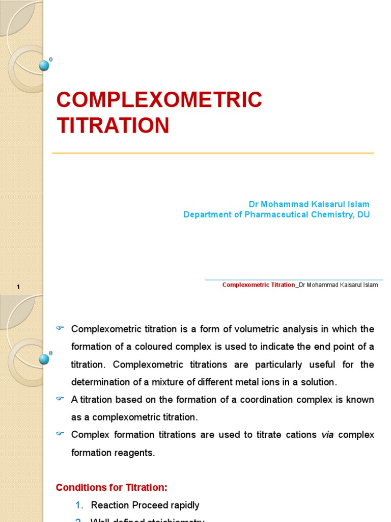 02-Complexometric Titration | PDF | Coordination Complex | Ligand