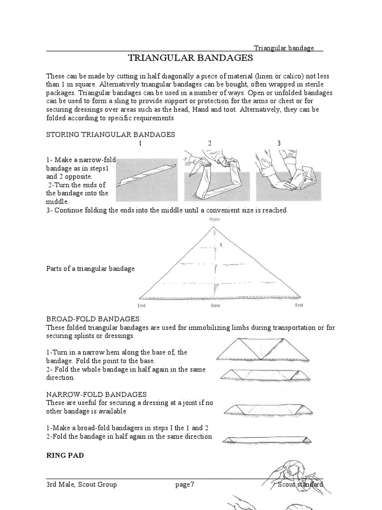 Triangular Bandages PDF Elbow Arm