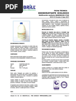 Ficha Tecnica Desincrustante | PDF | Ácido | Agua
