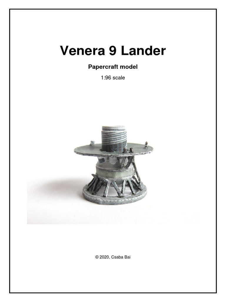 Venera 9 Lander: Papercraft Model | PDF | Nature