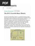 BCG Matrix | PDF | Business Economics | Economics