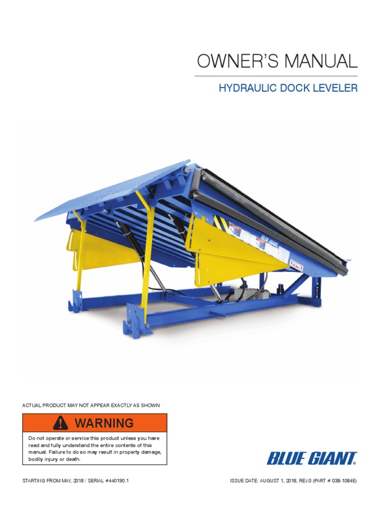 038 1084E - Hydraulic Dock Leveler - Owner S Manual | PDF | Safety ...