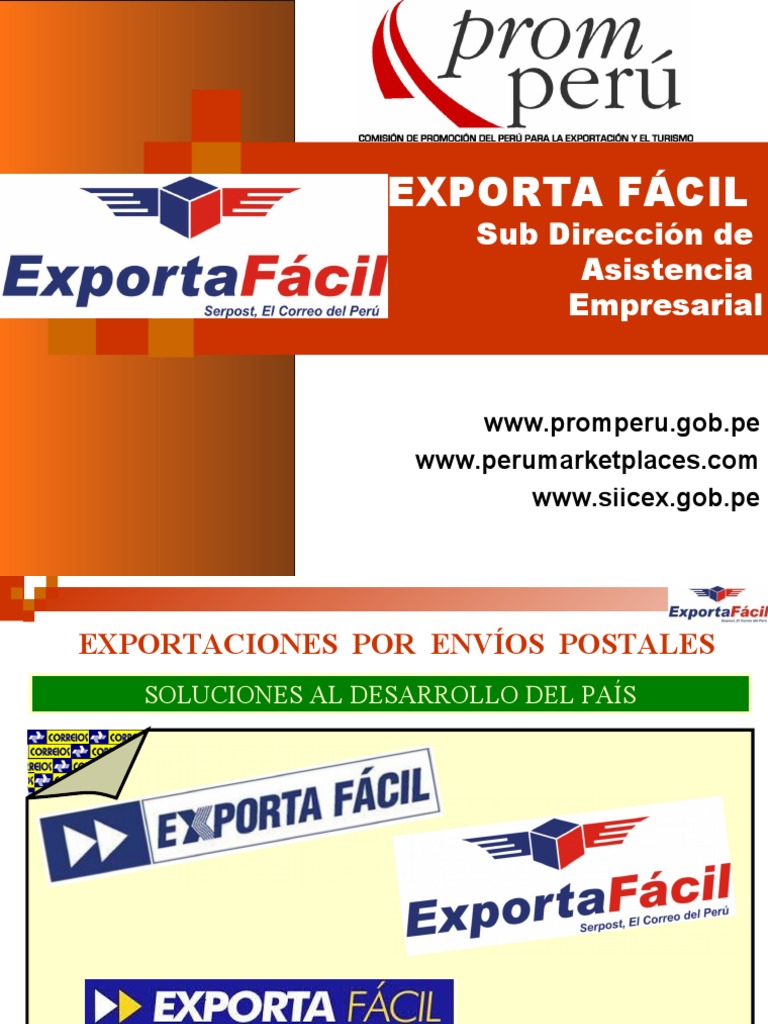 Exporta Facil | PDF | Exportaciones | aduana