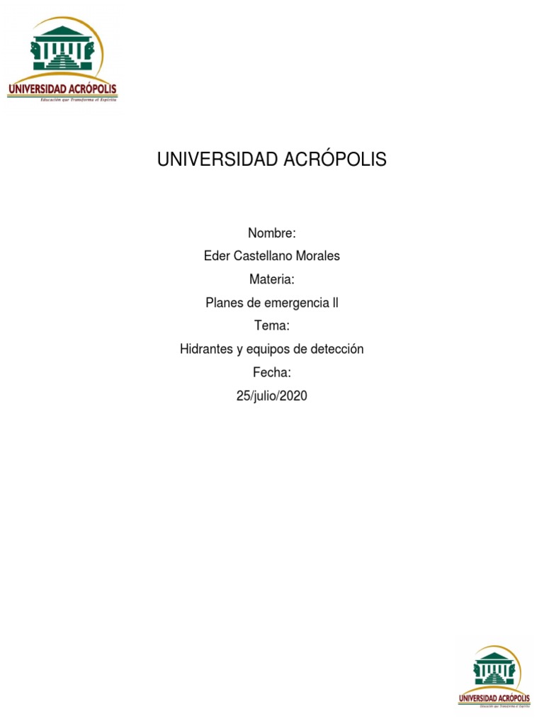 El Hidrante | PDF | Química | Ciencias fisicas