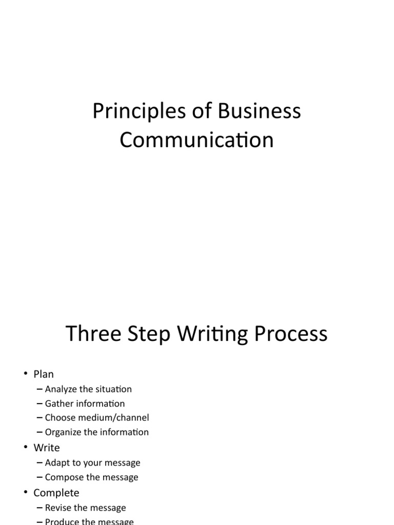 Principles of Business Communication | PDF | Sentence (Linguistics ...