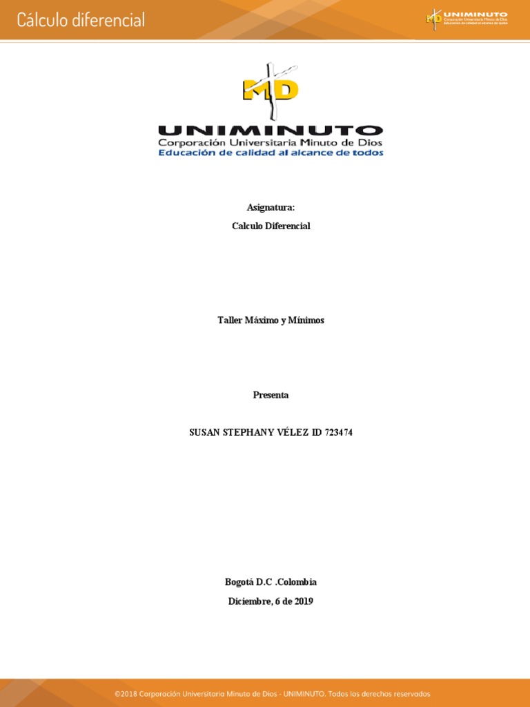 Uni4 Act1 Tal Max y Min PMM | PDF | Derivado | Calculo diferencial