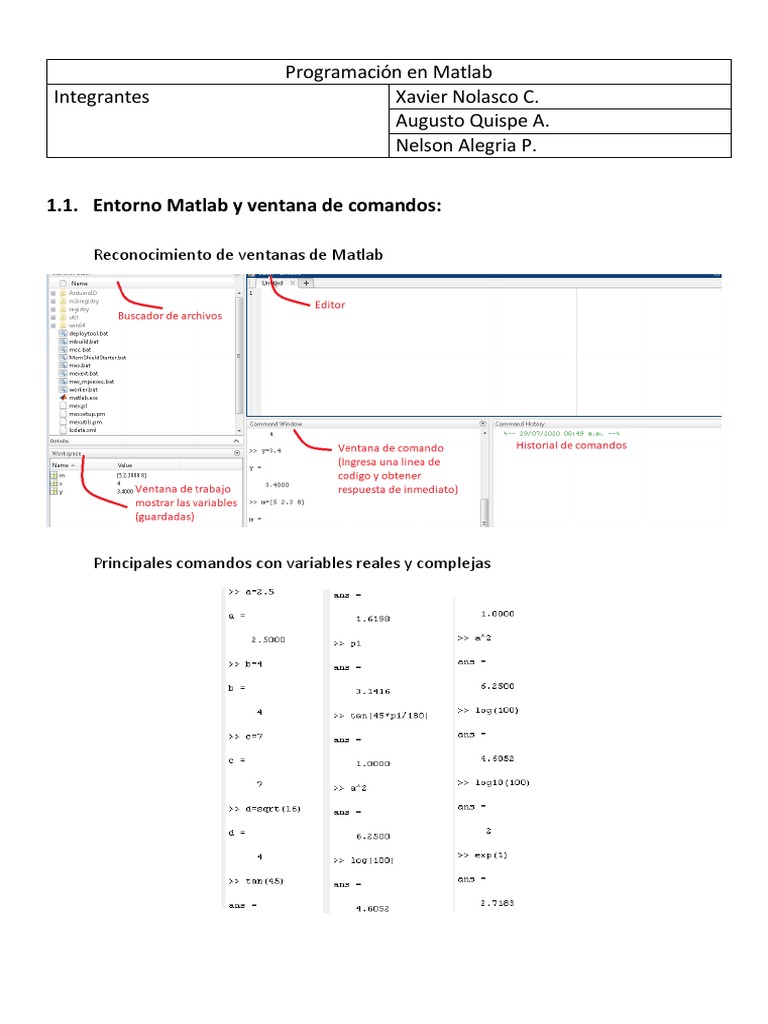 Programación en Matlab | PDF
