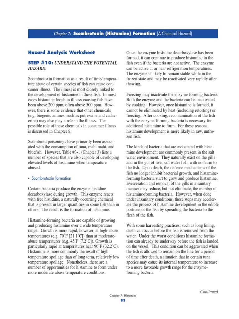 Hazard Analysis Worksheet STEP #10 | PDF | Refrigeration | Ice