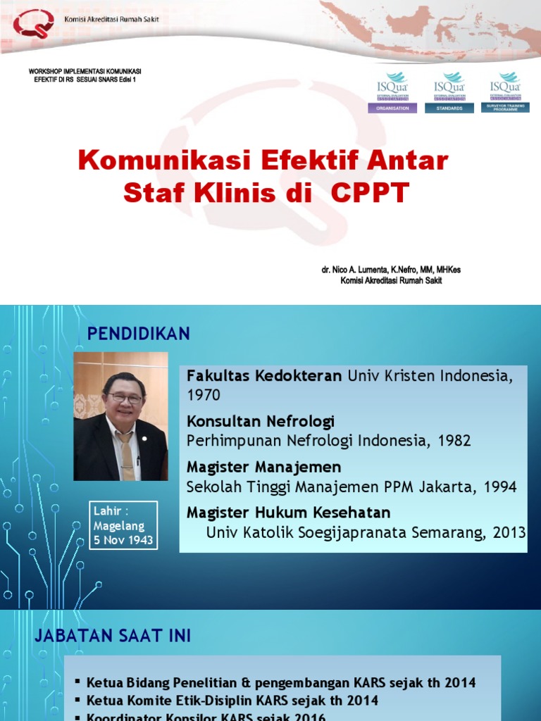 Komunikasi Efektif Antar Staf Klinis Di CPPT | PDF | Sains & Matematika