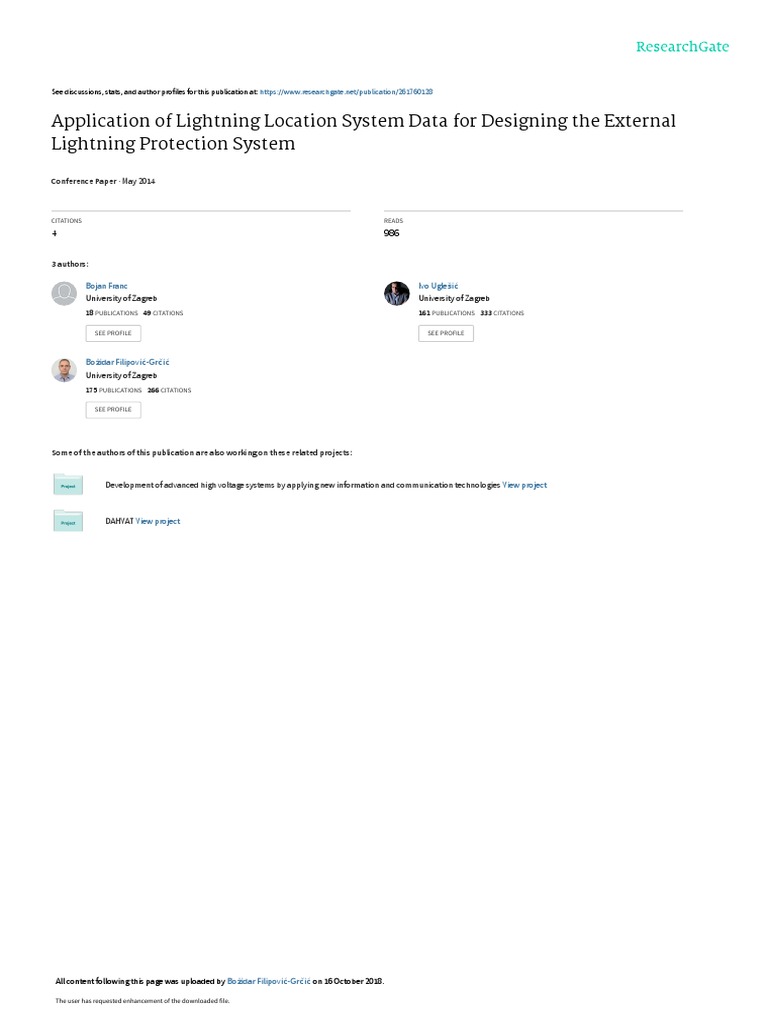 Application of Lightning Location System Data For Designing The ...