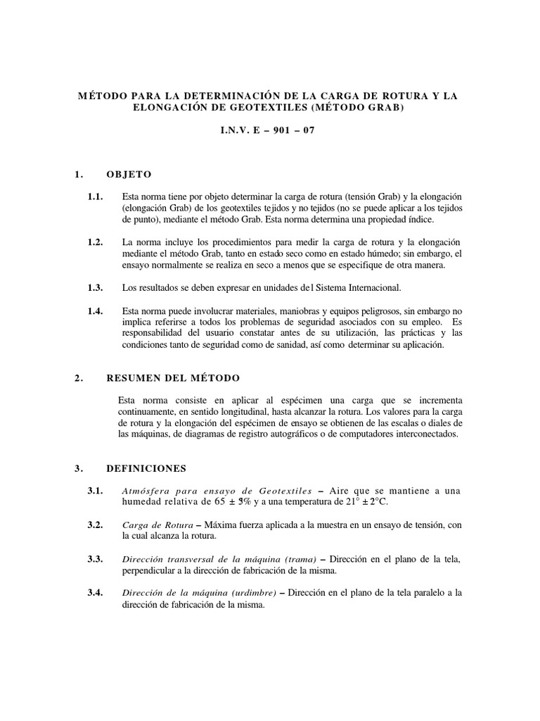 Norma INV E-901-07 PDF | PDF | Enseñanza de matemática | Naturaleza