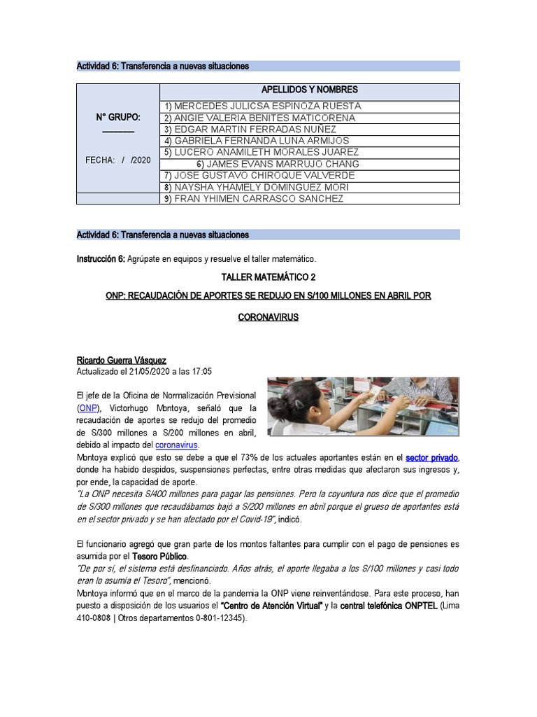 Actividad 5 Grupal | PDF